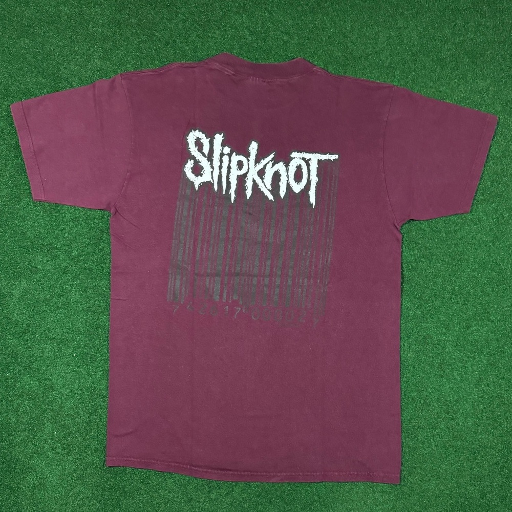 Vintage 1995 Slipknot Barcode Band T-Shirt - Gem